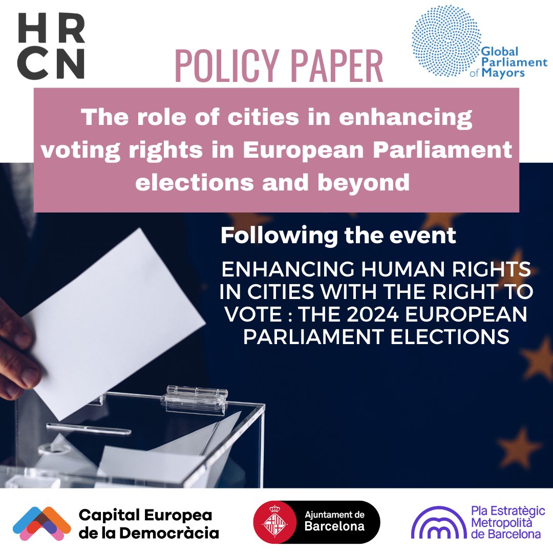 POLICY PAPER – The role of cities in enhancing voting rights in ...